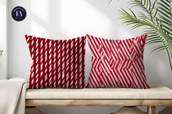 Candy Cane Stripe Red White Peppermint Digital (6524703)