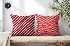 Red White Candy Cane Stripe Seamless Digital Paper (6524704)