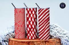 Red White Candy Cane Stripe Seamless Digital Paper (6524704)