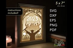 Graduation Shadow Box | Layered Paper Cut Art Template