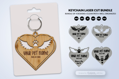 Memorial Pet Heart Keychain Laser Cut (6492988)