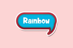 Rainbow Message Stickers, Enhancing Communication (4002092)