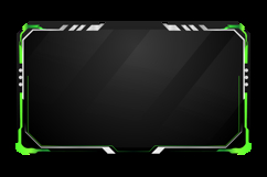 Modern green and gray tech overlay stream gamer (6508302)