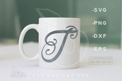 Fancy letters svg, Hand Lettered Monogram Alphabet SVG364