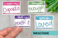 Motivational Name Tags PNG Sticker Pack
