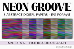 Neon Groove Digital Paper
