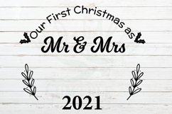 Our First christmas as mr and Mrs Newlyweds SVG,DXF,PNG,EPS (346390) | Cut Files | Design Bundles