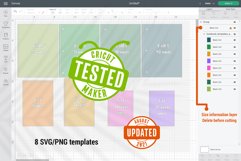 Spiral notebook cover templates and cut files SVG