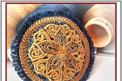 In the hoop Brooch pattern fringe machine embroidery design