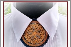 In the hoop Brooch pattern fringe machine embroidery design