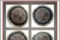 In the hoop Brooch pattern fringe machine embroidery design