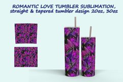ROMANTIC LOVE FLORAL Tumbler Sublimation design