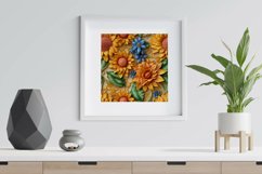 Seamless 3d Flowers Digital Paper