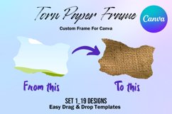 Torn Paper Ripped Text Box Canva Frame Template (2741510)