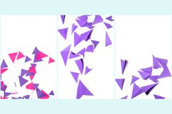 Paper Triangle Craft Backgrounds Photographs Pink and Purple