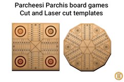 Parcheesi board game laser cut template Glowforge svg files
