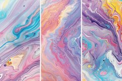 Pastel Paint Pour Digital Paper Bundle