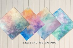 Pastel Watercolor Seamless Digital Paper Bundle