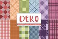 Plaid Digital Papers, Gingham and Check Patterns