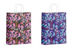 4 plant seamless patterns, digital paper (1927681)