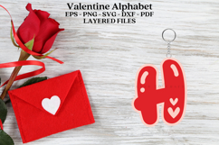 Valentine Alphabet Ornament Laser Cut SVG Files