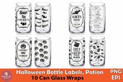 Halloween Bottle Labels, Potion Can Glass Warp bundle Presen