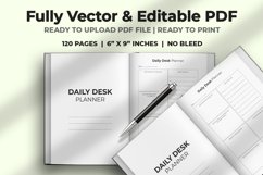 Daily Desk Planner Kdp Interior
