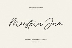 Monstera Jam Signature Font