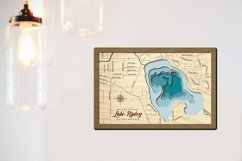 Lake Ripley Map SVG, Wisconsin Bathymetry Map, Laser Files