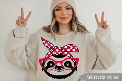 Sloth With Bandana And Glasses SVG, Wild Animal SVG