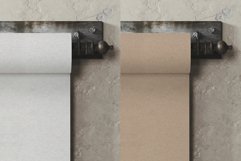 Hanging Note Roll Mockup