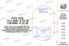 Dried Flower Gift Tag Laser Cut. Present Tag SVG (6453292)