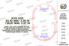 Dried Flower Gift Tag Laser Cut. Present Tag SVG (6453299)