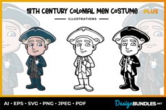 18th Century Colonial Men Costume Collection