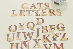 CATS Layered Alphabet A-Z, easy to cut and BONUS mama cat
