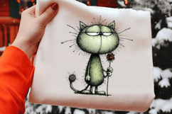 Quirky Valentine Cat Clipart (6450730)