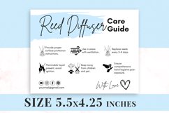 Reed Diffuser Care Guide CANVA Editable Template