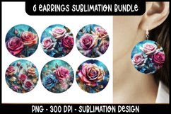 36 Round Earrings Sublimation Bundle