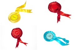 Rosette Winner 1st Prize Ribbon Photo Collection