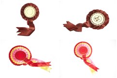 Rosette Winner 1st Prize Ribbon Photo Collection