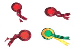 Rosette Winner 1st Prize Ribbon Photo Collection