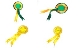 Rosette Winner 1st Prize Ribbon Photo Collection