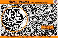 Scrollwork Pattern Laser Engraving File Firearms Scroll SVG