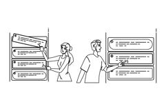 management priority task workflow vector (6584550)