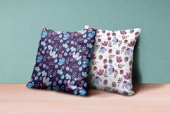 4 seamless watercolor magic patterns. Digital paper