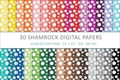 Shamrock color digital paper pack