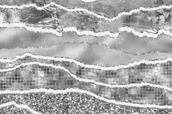 Silver Glam Tears Clipart