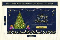Christmas Template on Blue Background | Canva (2223770)