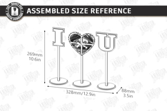 Love Table Stand Laser Cut Kit | Valentines Table (6503848)