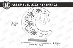 Crescent Moon Nightlight Lamp Laser Cut | Table (6774290)